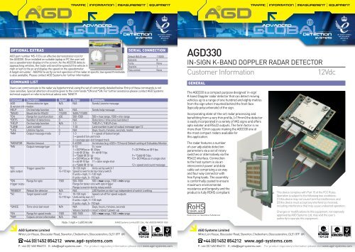 AGD330 - AGD Systems
