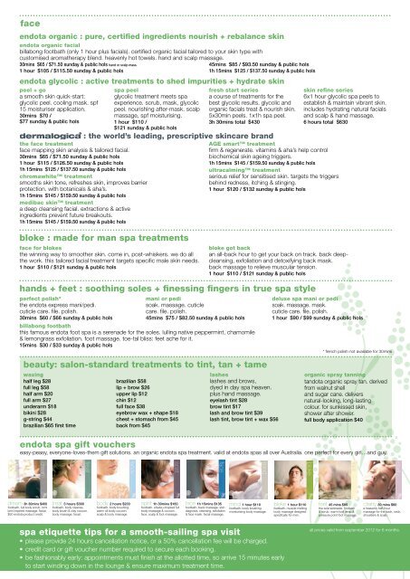 face endota organic : pur