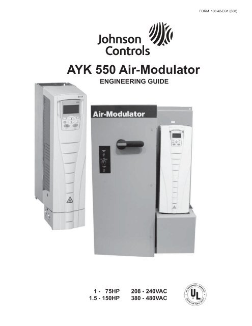 AYK 550 Air-Modulator, Engineering Guide, 100.42-EG1 - Johnson ...