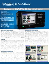 ADTS-3350 Air Data Test Set TTU-205 - TestVonics