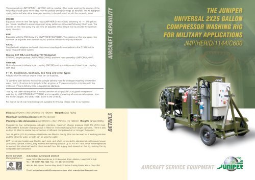 Juniper's 2x25 Gallon Compressor Washing Rig ... - Juniper Liverpool