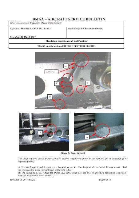 BMAA – AIRCRAFT SERVICE