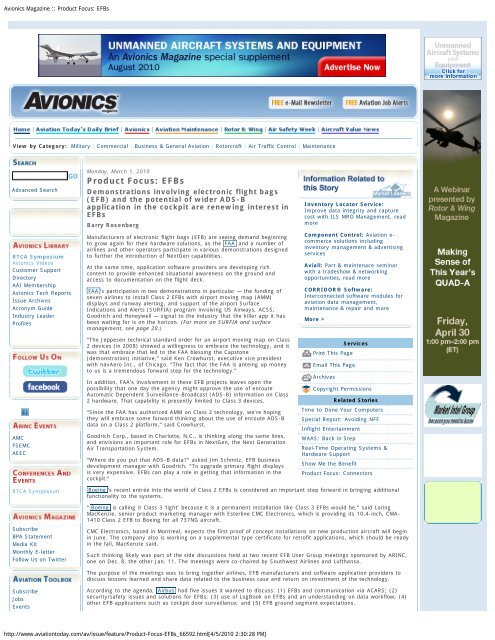 Avionics Magazine :: Product Focus: EFBs - Navtech