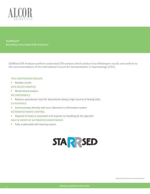StaRRsed® - AOSS Medical Supply, Inc
