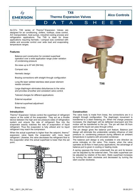 TX6 - Emerson Climate Technologies