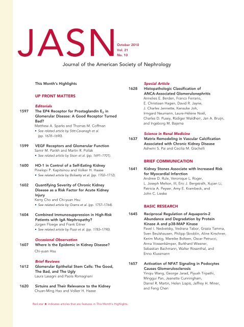 TOC (PDF) - Journal of the American Society of Nephrology TOC (PDF) - Journal of the American Society of Nephrology