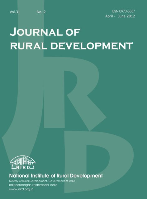 contents - National Institute of Rural Development