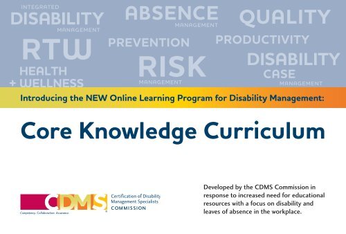 CDMS Core Knowledge Curriculum