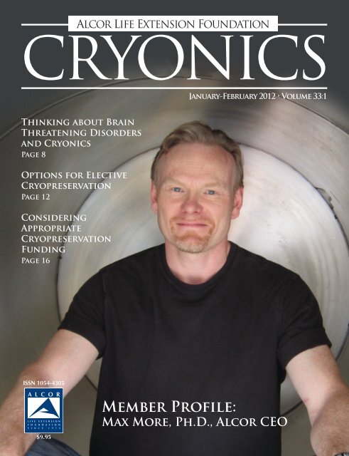 MEMBER PROFILE: Max More - Alcor Life Extension Foundation