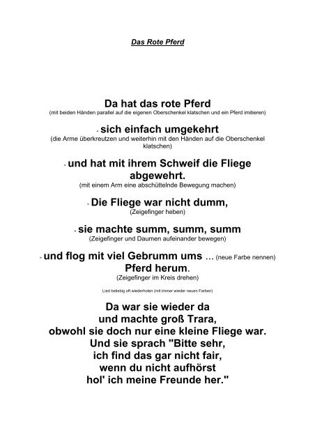 Da hat das rote Pferd