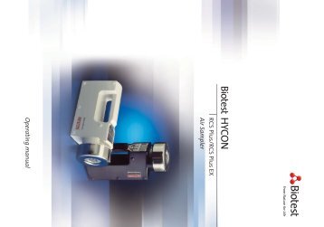 Biotest Hycon Rcs High Flow Air Sampler Manual - The best free software ...