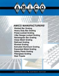Load & Deflection Table - AMICO Grating
