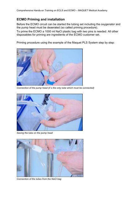 ECMO Priming and installation - Amiando