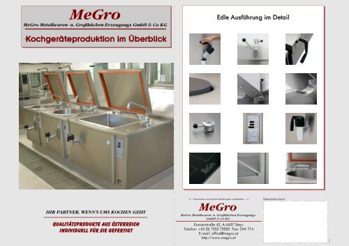 MeGro MeGro Metallwaren- u. Großküchen-Erzeugungs GmbH ...