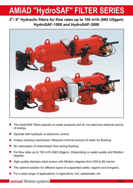 AMIAD "HydroSAF" FILTER SERIES - Water Dynamics