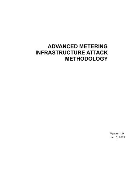 Advanced Metering Infrastructure Attack Methodology ... - InGuardians