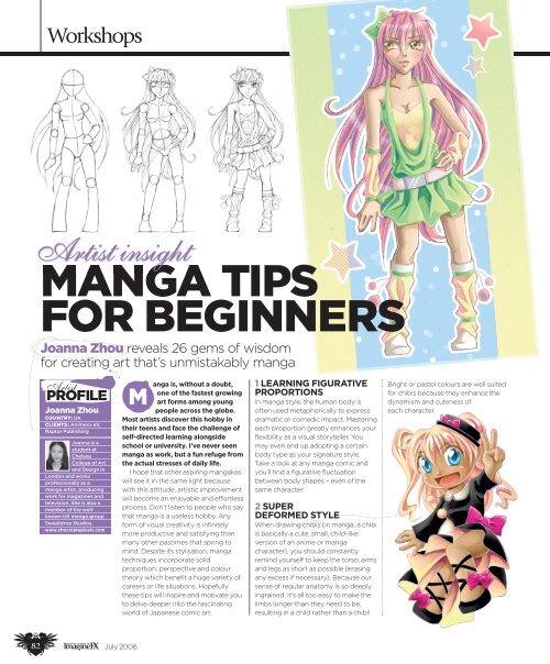MANGA TIPS FOR BEGINNERS - ImagineFX.com