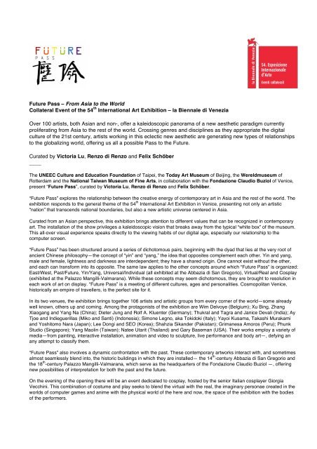 Future Pass Press Release - Shahzia Sikander