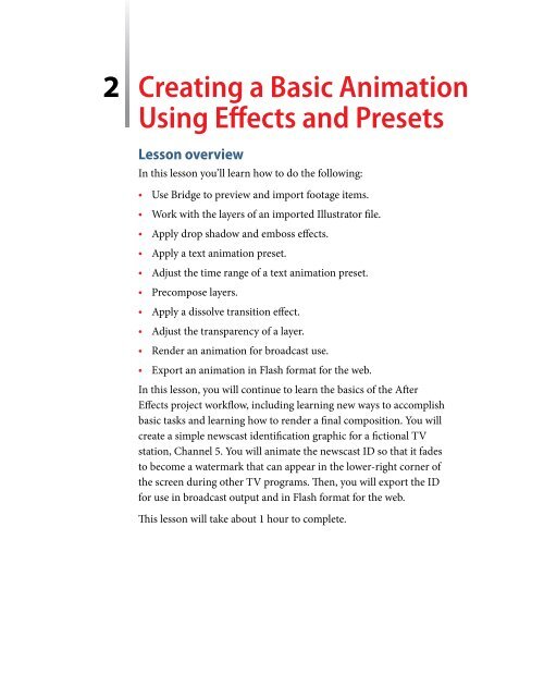 Creating a Basic Animation Using Effects and Presets 2 - Adobe