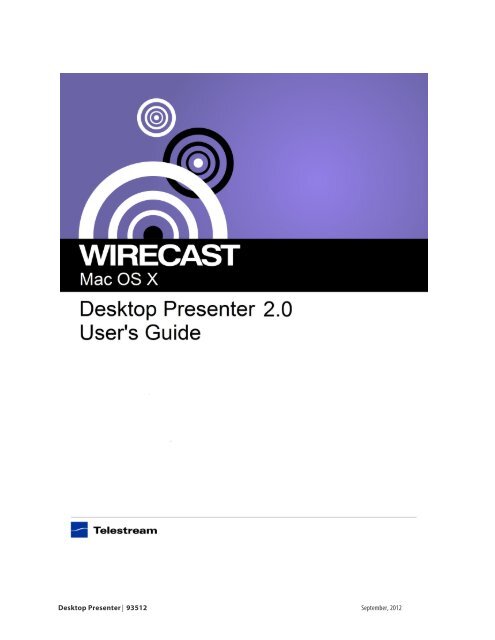 Desktop Presenter Settings - Telestream