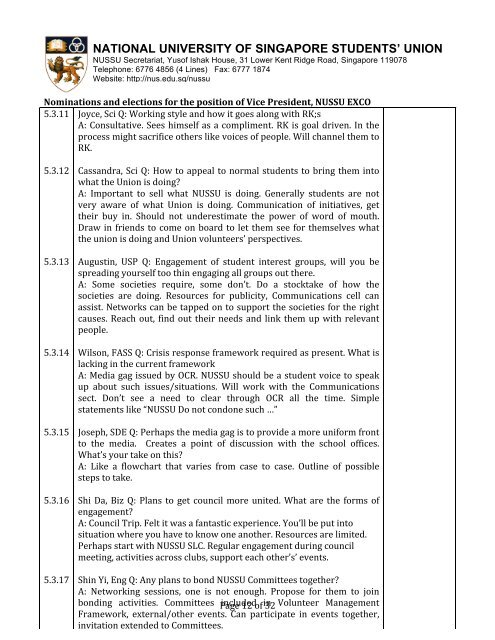 NATIONAL UNIVERSITY OF SI