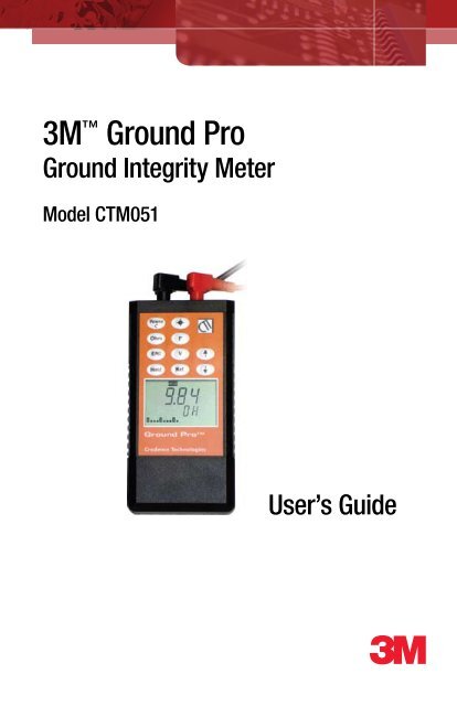 3M™ Ground Pro Ground Integrity Meter