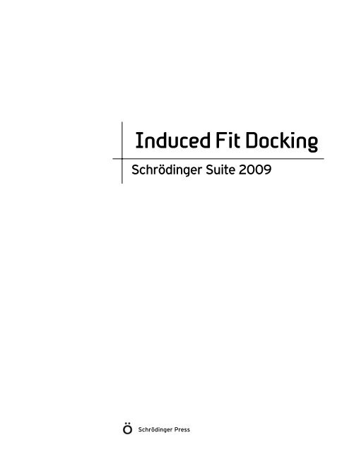 Induced Fit Docking Tutorial - ISP
