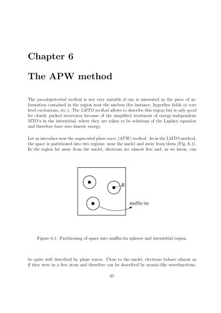 Chapter 6 The APW method
