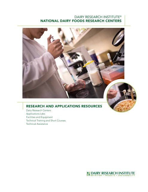 dairy research institute® national dairy foods research centers