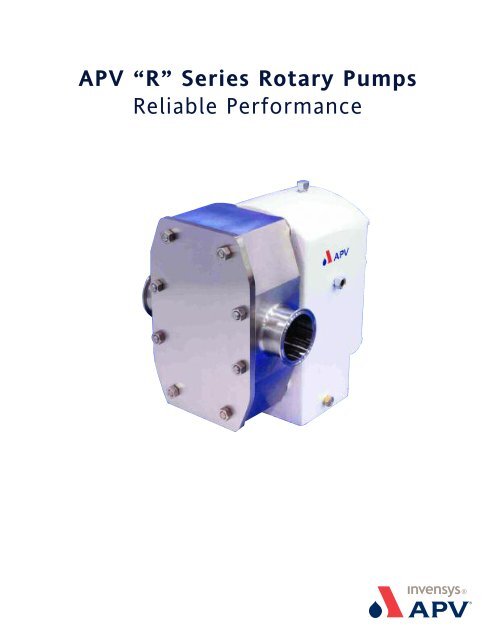 APV “R” Series Rotary Pumps Reliable Performance