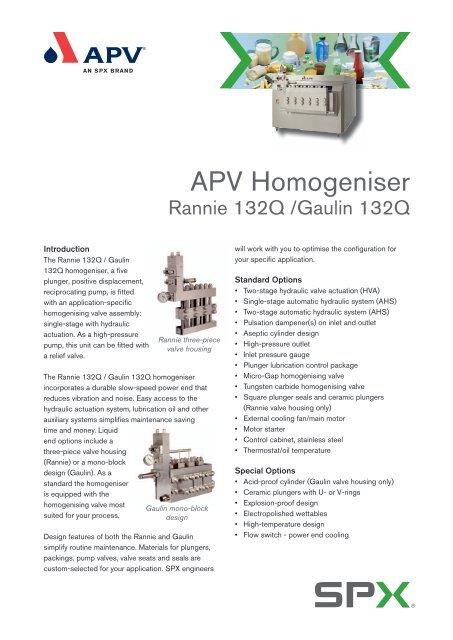 APV Homogeniser - SPX