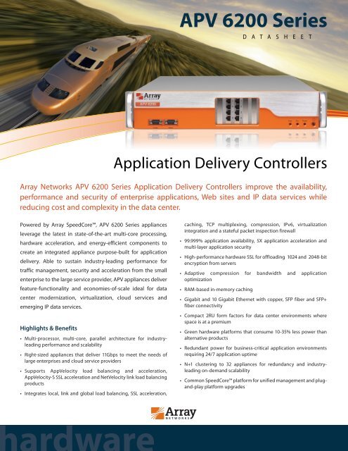 APV 6200 Series - Array Networks