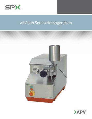 APV Homogenizer - SPX