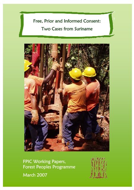 Free, Prior and Informed Consent - Forest Peoples Programme