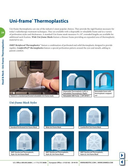 Uni-frame® Thermoplastics - CIVCO Medical Solutions