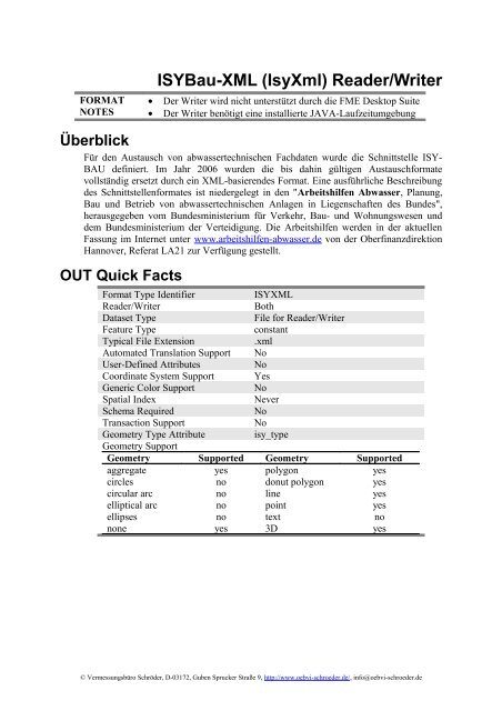 ISYBau-XML (IsyXml) - Vermessungsbüro Wolf