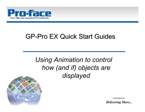 GP-Pro EX Quick Start Guides Using Animation to control how (and ...
