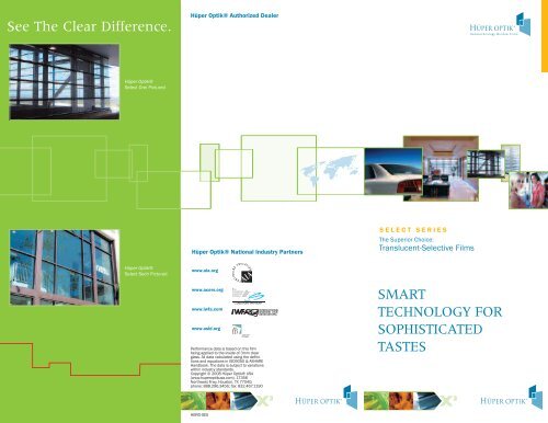 Huper Optik Sech Brochure - Solar Art Window Film