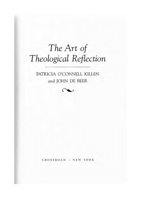 The Art of Theological Reflection - Bishopdale Theological College