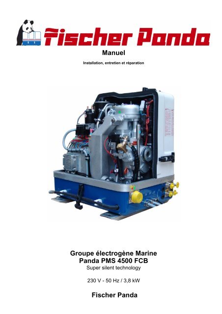 Groupe électrogène Marine Panda PMS 4500 FCB Fischer Panda ...