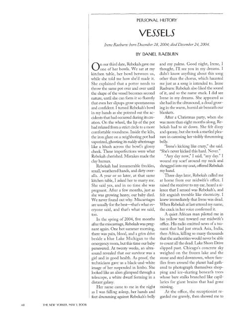 VESSELS - Daniel Raeburn