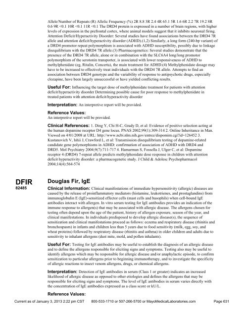 DFIR 82485 Allele/Number