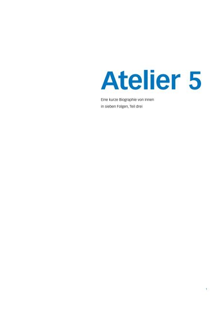 Teil drei als PDF - Atelier 5