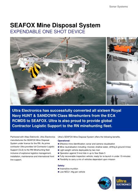 SEAFOX Mine Disposal System