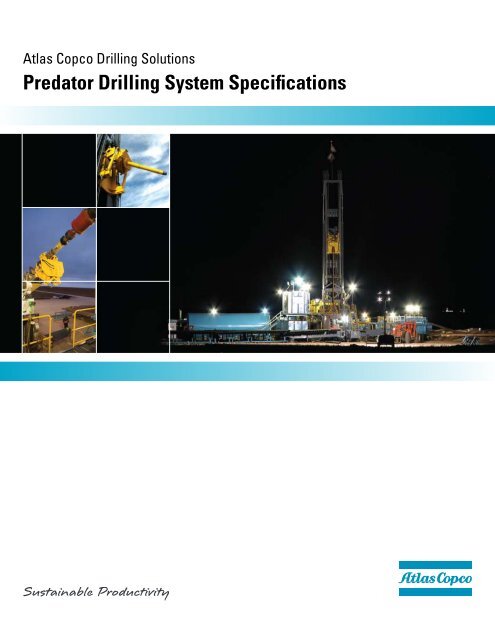 Predator Drilling System Specifications - Atlas Copco Australia