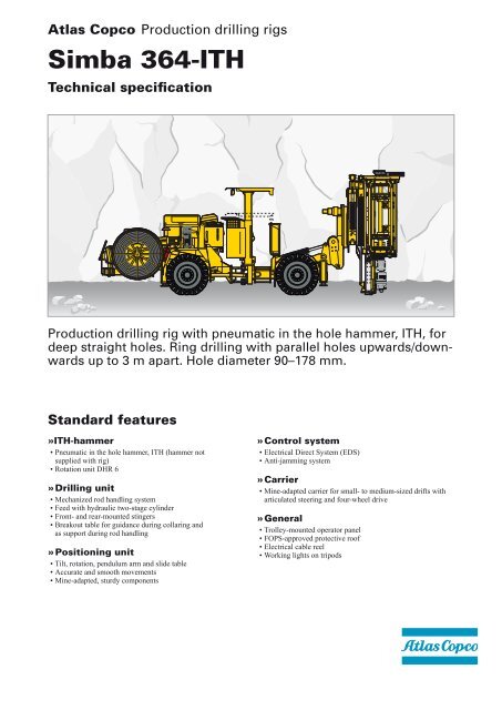 Simba 364-ITH - Atlas Copco