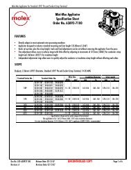 PACKAGING SPECIFICATION B1 - Molex