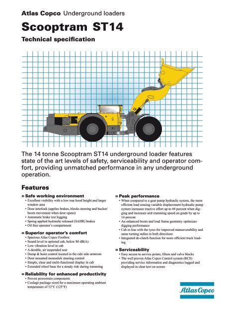 Download the Scooptram ST14 Technical Specification Sheet