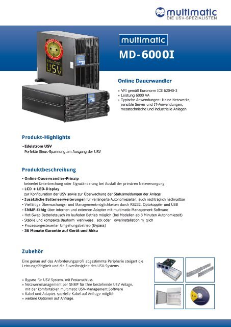 MD-6000I - multimatic