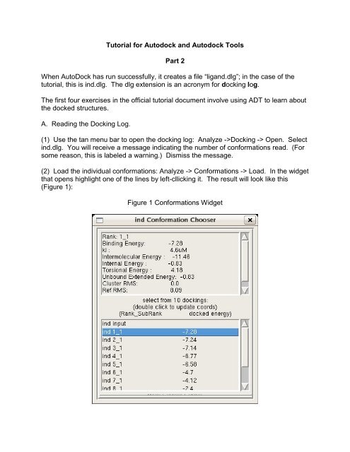 Tutorial For Autodock And Autodock Tools Part 2 When Autodock 